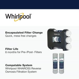 WHEERF: Reverse Osmosis Replacement Water Filter (2 Pack) | Whirlpool